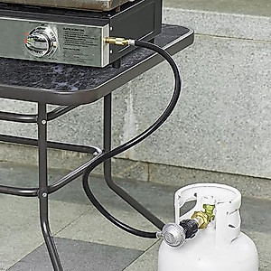 SHINESTAR Propane Adapter Hose and Regulator for Blackstone 17 & 22 Inch Flat Top Griddle, Switch to 20 lb Tank, Extends Up To 3 Feet, 5471