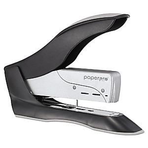 Bostitch inHANCE+100 Heavy Duty Stapler - Two Fingers, No Effort, Spring Powered Stapler - 100 Sheets, Gray (1300)