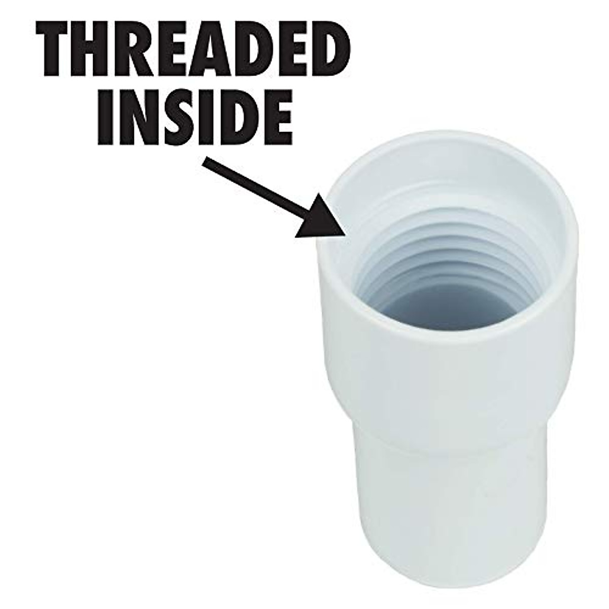 ATIE 1.5" Spiral Pool Vacuum Hose Cuff Fits 1.5" Inch Pool Vacuum Hose (2 Pack)