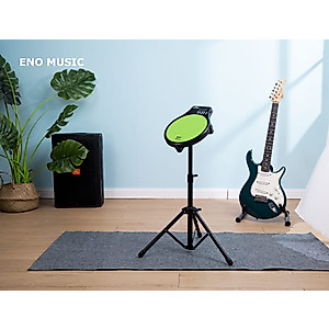 Eno Music Rubber Beginner Drum Practice Pad with Audible Metronome 2 in 1 Percussionists Rhythm Training Tool