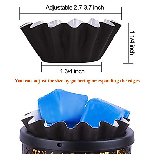 FANDOL Wax Melt Warmer Liners Reusable & Leakproof Candle Warmer Liners Wax Tray for Scented Wax,Electric Wax Warmers, Plug in Warmers, Candle Warmer,Wax Melter and Wax Burner(Black 50pcs)