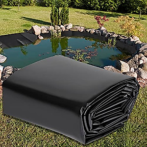 Toriexon LDPE Pond Liner 15X20FT, 20 Mils Thickness Pond Lining for Fish Pond, Fountain, Koi Pond Liner, Waterfall and etc.
