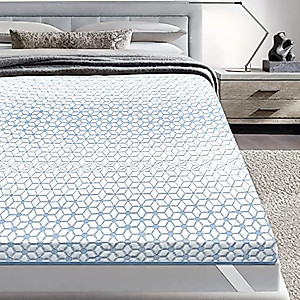 Mislili King Size Pillows and 3 inch Memory Foam Mattress Topper Bundle