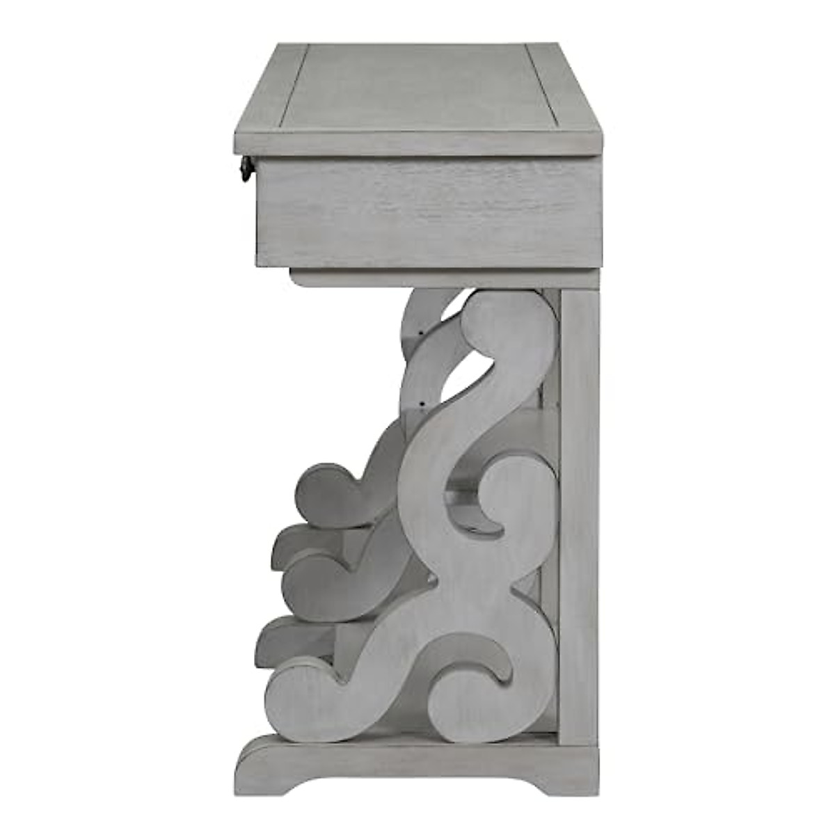 Knocbel Retro Entryway Console Table with 2 Storage Drawers and Adjustable Shelves, Entrance Hallway Foyer Behind Couch Sofa Table Living Room Decor Furniture, Easy Assembly (Antique Gray)