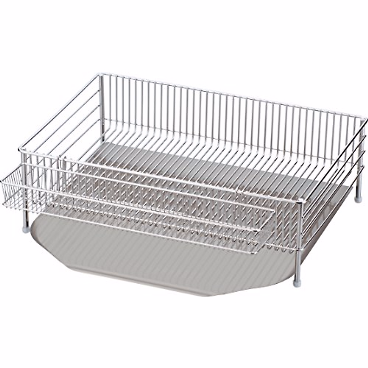 La Base DLM-8585 Large Dish Drainer, Vertical Type, 3-Piece Set