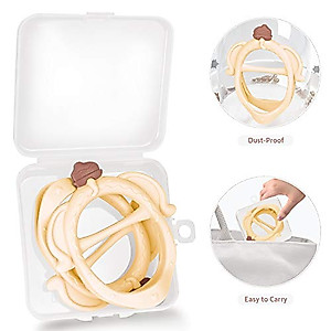 Termichy Teething Toys for Babies 0-6 Months, Non-dropping Baby Teething Toys for Soothe Babies Gums, Baby teether with BPA-free & Hand-free for Newborn Infant