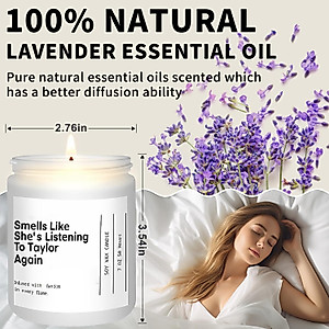 Music Lover Scented Candle with Lavender Scent -Merch Gifts for Party Decorations, Handcrafted, Long-Lasting Candle for Mother's Day Nurse Graduation Christmas Gift