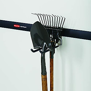 Rubbermaid Fast Track Wall Mounted Garage Storage Utility Multi Hook (2 Pack)