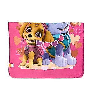 Paw Patrol Skye PP with Stars Pink Throw Blanket