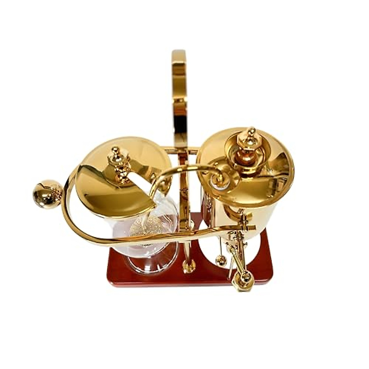 Nispira Belgium Royal Family Balance Syphon Unique Gravity Vintage Coffee Maker Vacuum Brewing System Gold 500 ml