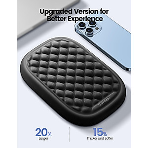 VAYDEER Ergonomic Wrist Rest Pad Armrest Pad Elbow Rest Pad, Prevent Hands Becoming 'Mouse Hand' Relieve Elbow Pain Computer Armrest Arm Wrist Rest Support Mouse Pad for Desk(6.3X4.3X0.76inches Black)