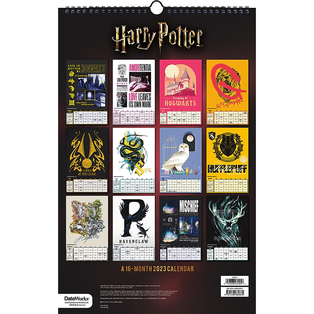 2023 Harry Potter Oversized Poster Calendar