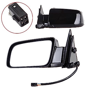 SCITOO Compatible fit for Towing Mirrors fit 1988-1999 for Chevy Blazer Suburban Tahoe for GMC Jimmy Yukon Pickup Truck Power Adjusted Driver Passenger Pair Set Mirrors SUV 15764757 15764758