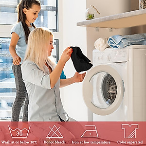 FunChaos 2 Pcs Plus Size Chef Apron, Black Apron, Unisex Apron with 2 Pockets for Cooking, Grilling, BBQ, Work, Professional Apron for Waiter Artist Hairdresser (Large Size)