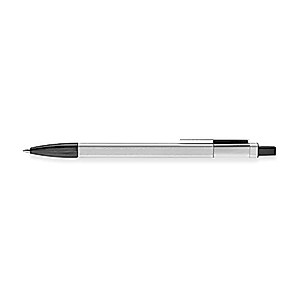 Moleskine Classic Pro Click Ballpoint Pen, 1.0mm Point, Silver Grey