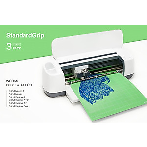 DIYIT Standardgrip Cutting Mat for Cricut Maker 3/Maker/Explore 3/Air 2/Air/One(3 Mats), Standard Grip Cutting Mats 12x24 Inch for DIY Projects