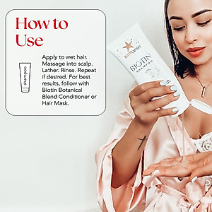 HAIRtamin Biotin Shampoo - Helps to Support Stronger, Longer, Thicker-Looking Hair with Sulfate-Free, Hydrating, Vitamin Rich Formula Shampoo, Made With Vitamin B5, Cucumber Extract, Aloe Vera