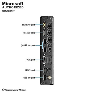 Lenovo ThinkCentre M73 Tiny Business Desktop Computer, Intel Core 4th Gen 2.9GHz, 4G DDR3, 500G, WiFi, USB 3.0, VGA, DisplayPort, Win 10 Pro 64-Bit Supports English/Spanish/French(Renewed)
