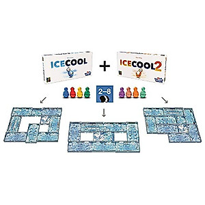 Brain Games: ICECOOL, A Fast & Fun Penguin Flicking Strategy Board Game, A Family Fun Game Everyone is Sure to Enjoy, For Ages 6 and up