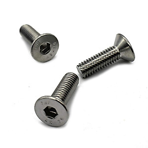 (100 PCS) M3 X 20mm Socket Countersunk Screws (DIN 7991)-A2 Stainless Steel-Hex Drive Flat Head by Fullerkreg