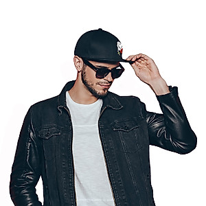 Jesus Praying Hands Cross Hat Christian Jesus Crosses Rose Flowers Snapback Hats for Men Flat Bill Adjustable Snap Backpack Plain Baseball Cap Christian Gifts for Women