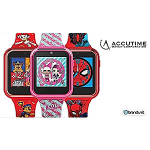 Accutime Kids LOL Surprise Hot Pink Educational Touchscreen Smart Watch Toy for Girls, Boys, Toddlers - Selfie Cam, Learning Games, Alarm, Calculator, Pedometer and more (Model: LOL4104)