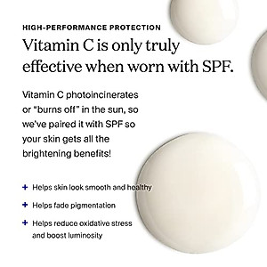 Supergoop! Daily Dose Vitamin C + SPF 40 PA+++, 1 fl oz - Broad Spectrum Sunscreen Serum - Helps Visibly Brighten Skin & the Appearance of Dark Spots - For All Skin Types