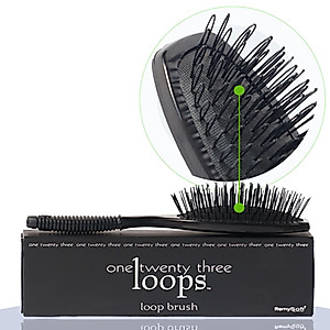 RemySoft One Twenty Three Loops - Loop Brush - Safe for Hair Extensions, Weaves and Wigs