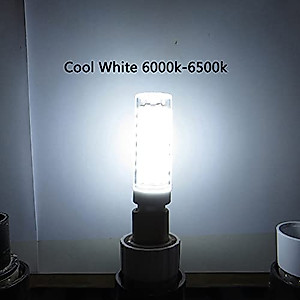 YDJoo G8/GY8.6 LED Bulb 10W Ceramic LED Light Bulbs Dimmable Corn Bulbs 80W Halogen Equivalent Cool White 6500K G8/GY8.6 Bi-pin Base AC120V for Under Cabinet Counter Ceiling Fan Light, 2 Pack
