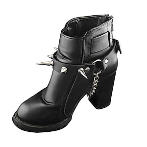 Crazy Hunter Women Boot Bracelet Metal Spike Chains Bling Western Fashion Jewelry Anklet Shoe Charm