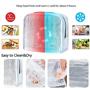 EcoJeannie Large Insulated Lunch Bag - Premium Reusable Cooler Tote for Hot and Cold Foods with Adjustable Shoulder Strap - Perfect Lunch Organizer for On-the-Go!