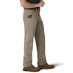 Wrangler Riggs Workwear mens Technician Work Utility Pants, Dark Khaki, 34W x 32L US