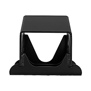 Camco Trailer Tongue Jack Bolt-On Relocation Kit | Allows for Easy Trailer Relocation | Provides Ample Tailgate Clearance Without Obstruction | for 3-Bolt & A-Frame Style Tongue Jacks (50015), Black