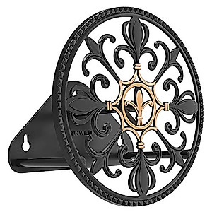 GOFORWILD Garden Hose Holder made of Stainless Cast Aluminum, Decorative Hose Butler Sturdy Water Hose Rack, Durable Wall Hose Hanger, Holds 125-Feet of 5/8-Inch Hose, Hose Reel, 7003