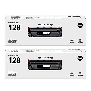 128 Black Toner Cartridge, Replacement for Canon 128 CRG128 High Yield to use with Canon D530 Toner Cartridge ImageCLASS D530 D550 MF4770n FaxPhone L190 L100 Printer, 2 Pack
