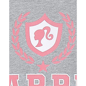 Barbie Women's Grey Marl Logo T-Shirt | Iconic Brand | Fashionable Top | Comfortable Retro Fit Movie Merchandise Gift - Large