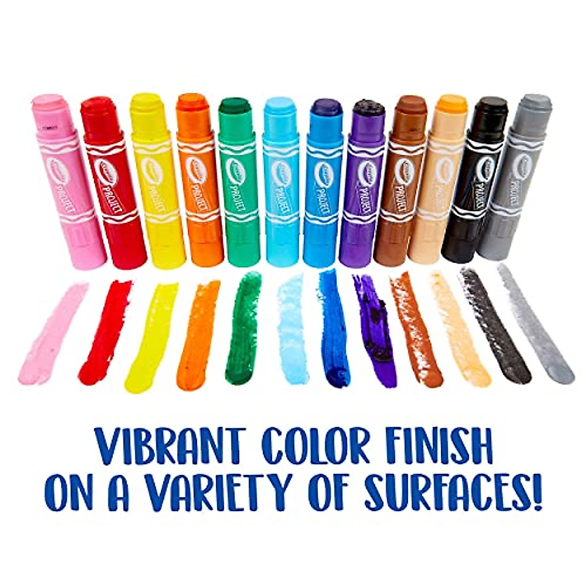 Crayola Project: Quick Dry Paint Sticks 12ct [Amazon Exclusive]