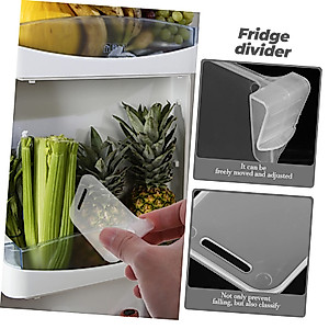 CHILDWEET 40Pcs Transparent Plastic Freezer Dividers Convenient Household Fridge Separators for Organized Storage Kitchen Pantry and Refrigerator