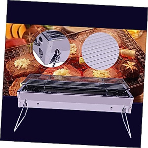 Yardwe stainless steel grill grate stainless steel baking rack Portable BBQ grill Stainless steel BBQ grill portable charcoal grills outdoor grills stainless steel charcoal grill barbecue