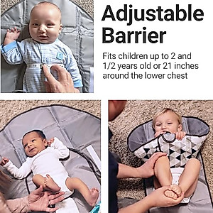 SnoofyBee - Portable Baby Changing Station: Compact, Clean-Hands Design with Dual Storage Pockets - Waterproof & Stylish (Heathered Grey)