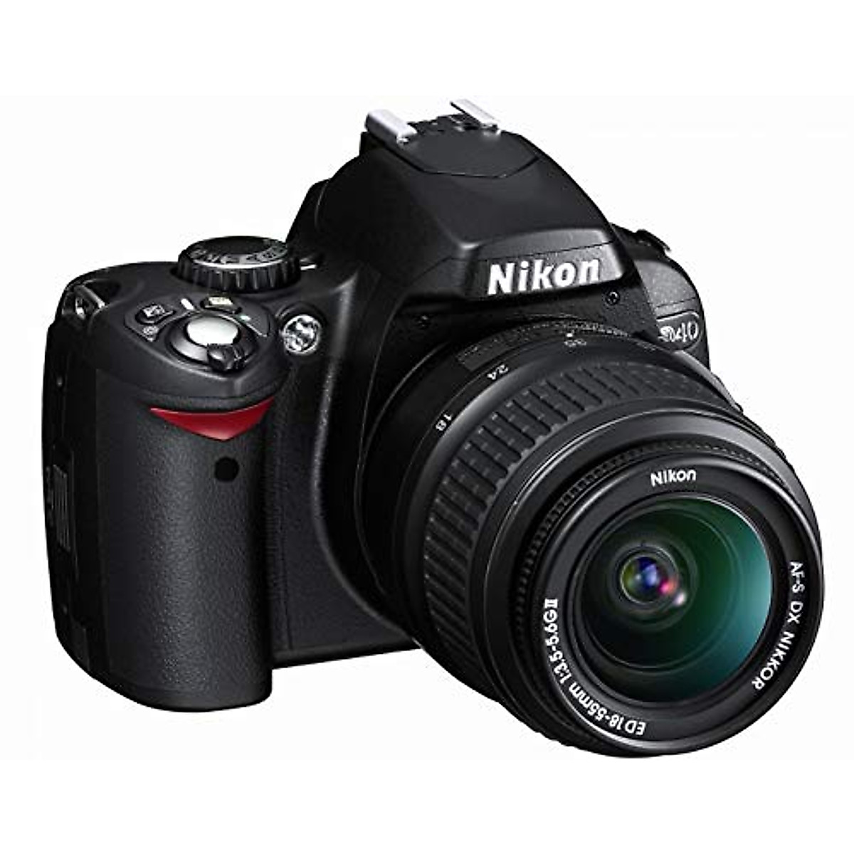 Nikon D40 6.1MP Digital SLR Camera Kit with 18-55mm f/3.5-5.6G ED II Auto Focus-S DX Zoom-Nikkor Lens (Renewed)
