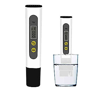VOVCIG Tester, Meter Tester LCD Pen Quality with 0-9990 PPM Measurement Range Portable, for The aquaculture Industry Hospitals Swimming Pools Household tap Water Quality Testing