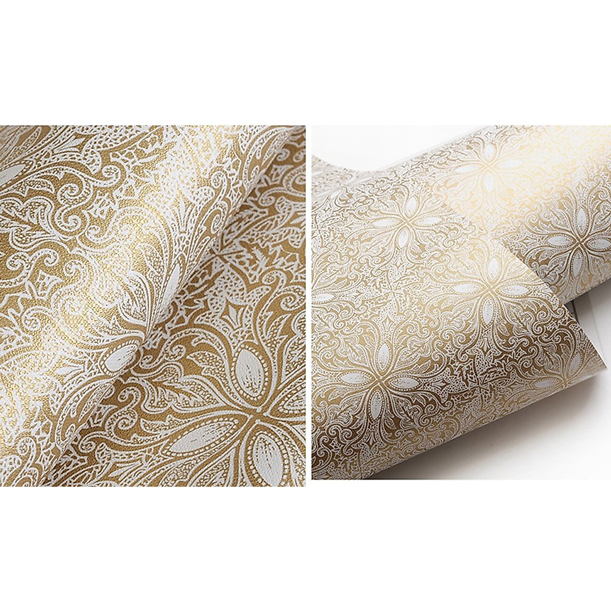 Glow4u Self Adhesive Decorative Contact Paper Shelf Liner for Kitchen Cabinets Drawer Dresser Shelves Wall Arts and Crafts Decor 17.7x78.7 Inches