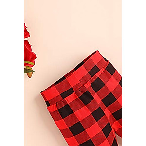 Baby Girl Boy Valentine Clothes My First Valentine’s Day Romper Top Cute Pant Newborn Infant 2Pcs Outfit (black, 3-6M)