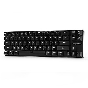 Qisan Gaming Keyboard Mechanical Keyboard Black Switch Backlight Keyboard 68-Keys Mini Design (60%) Black Magicforce