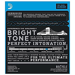 D'Addario EXL115 Electric 11-49 (6 Pack Bundle)