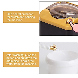 Mini Washing Machine Toy,Foldable Mini Small Portable Washer Washing Machine, Folding Small Washer Combo for Baby Clothes, Underwear or Small Items, Gift Choice (Gold)