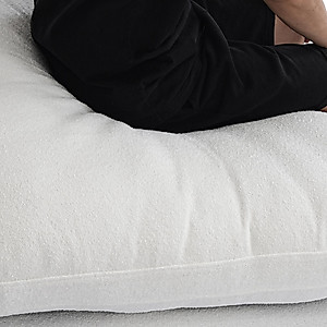 Sdorens Modern Modular Sectional Sofa 3 Seat, Cushion Covers Removable, 118" Minimalist Sofa Couch for Living Room Office Apartment, White