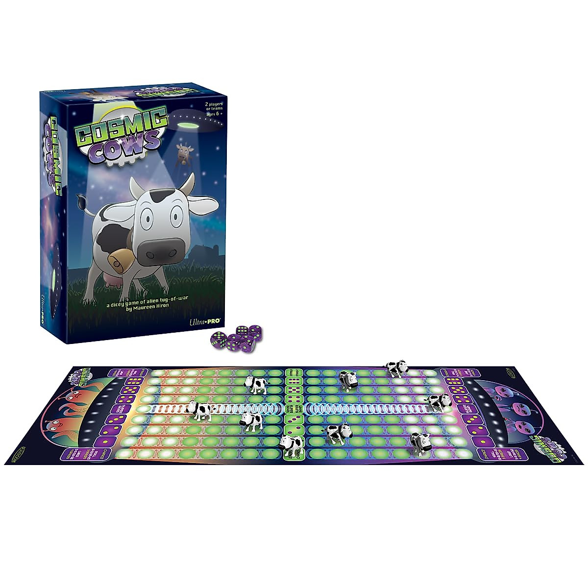 Cosmic Cow - Fun Fast-Paced Game for Friends and Family, Aliens Abducting Cows, Compete Against Friends and Family to Get The Most Cosmic Cows, Family Fun Board Game Night Kids Game Party Competitive