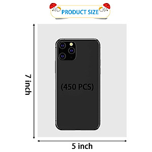 Labeol Cellophane Bags 300Pcs 5X7 Treat Bags with Ties Goodie Bags Clear Plastic Bags for Packaging Favor Gift Cookie Candy Bakery